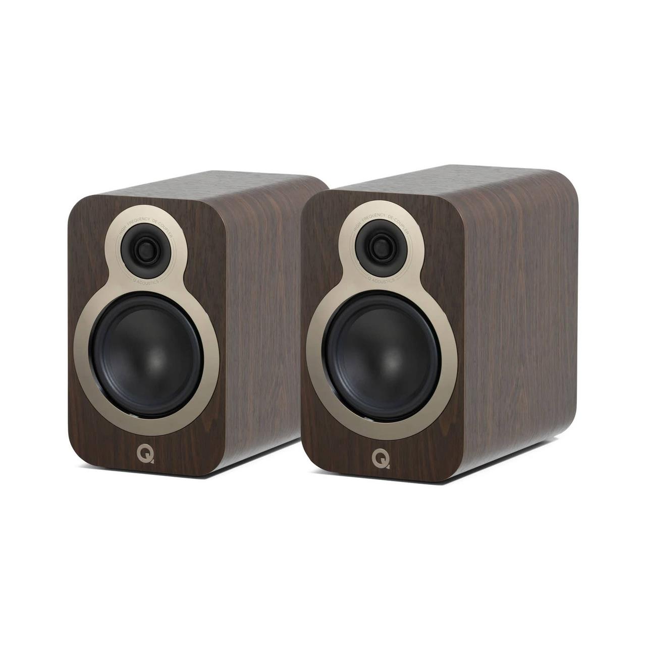 Richer Sounds Ireland - Q Acoustics 3020c Claro Walnut 6 Year G tee